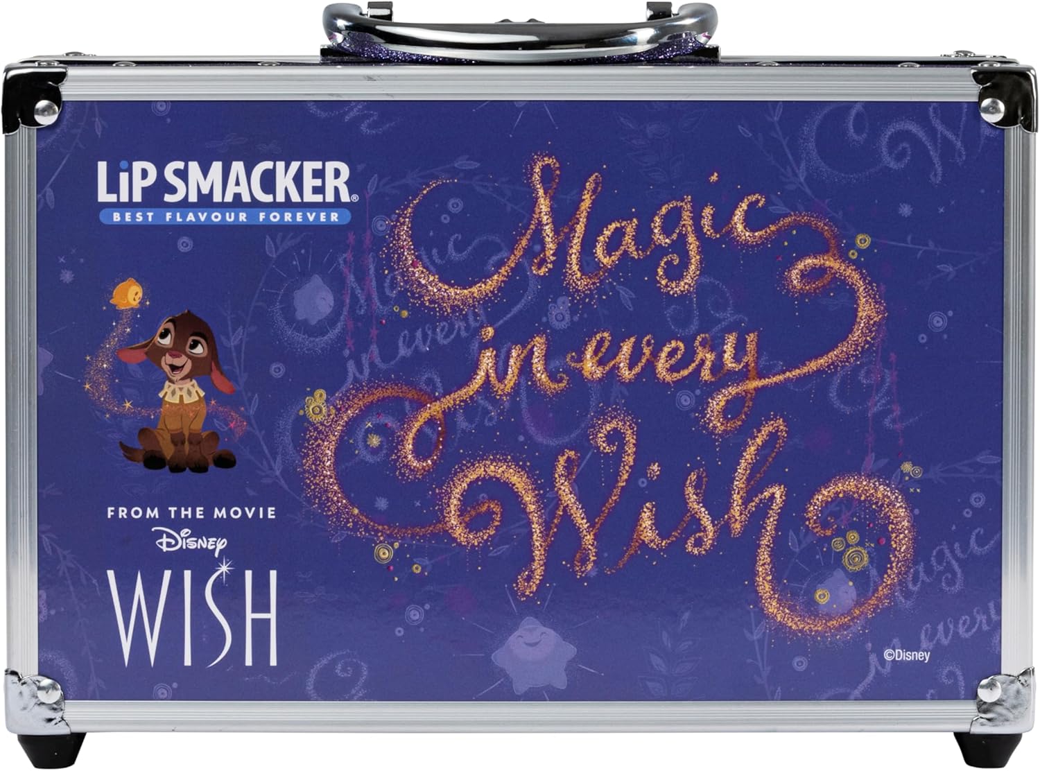 Disney Wish Makeup Traincase for Kids, 50+ Pieces Face Lips Nails Beau ...