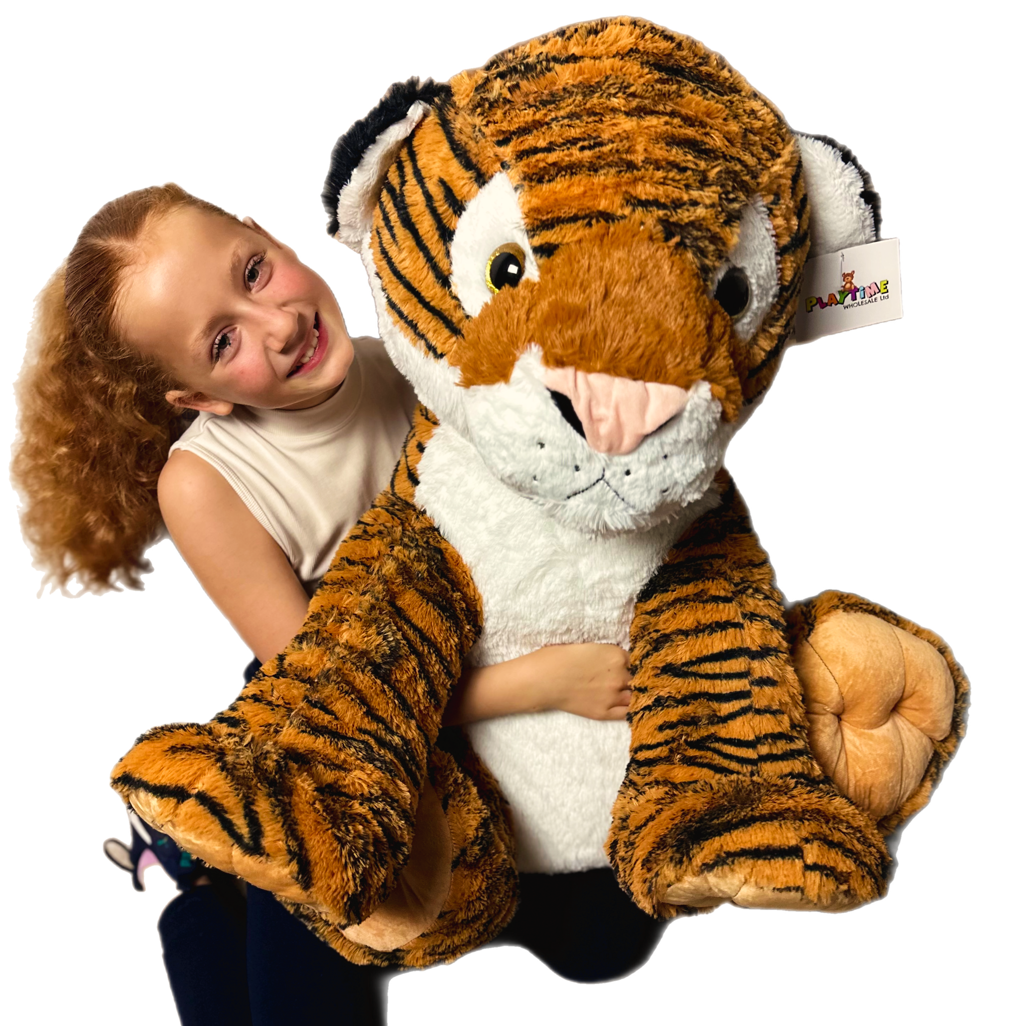 Extra Large Cuddly Tiger Plush | Well Made Gifts
