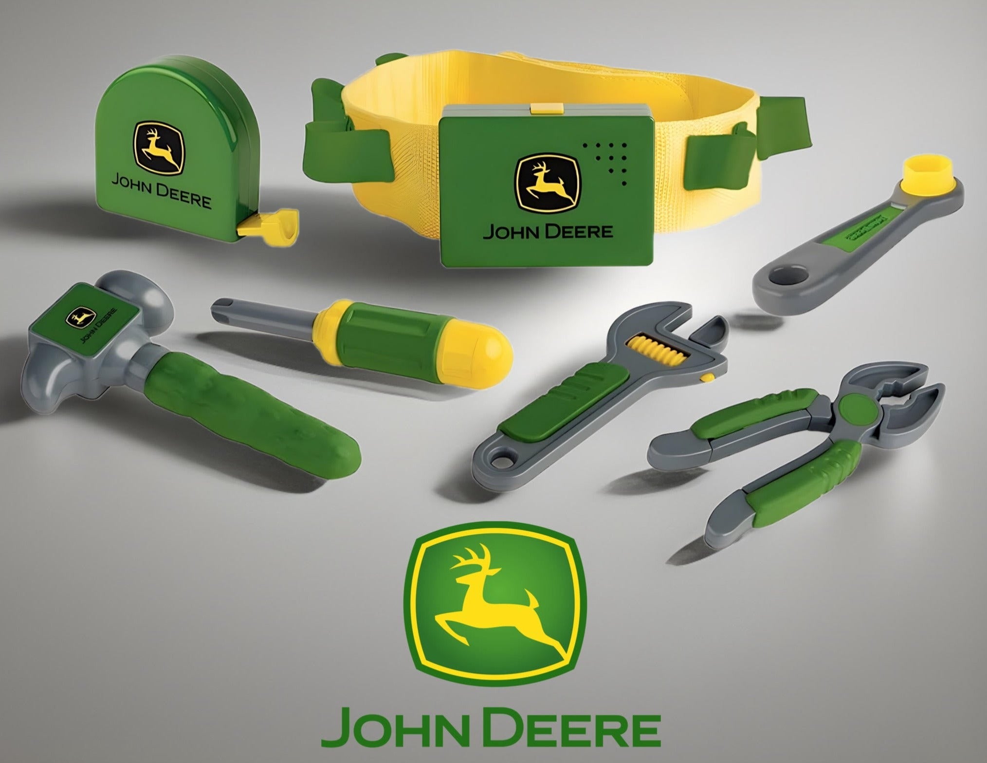 TOMY 35070 ERTL John Deere Deluxe Talking Toolbelt, Green | Well Made Gifts