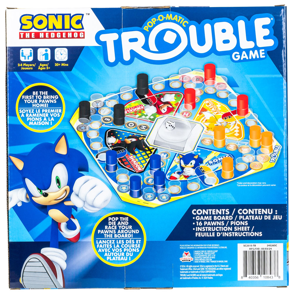 Sonic the Hedgehog Pop Up Board Game - Bundle with Sonic Board Game ...