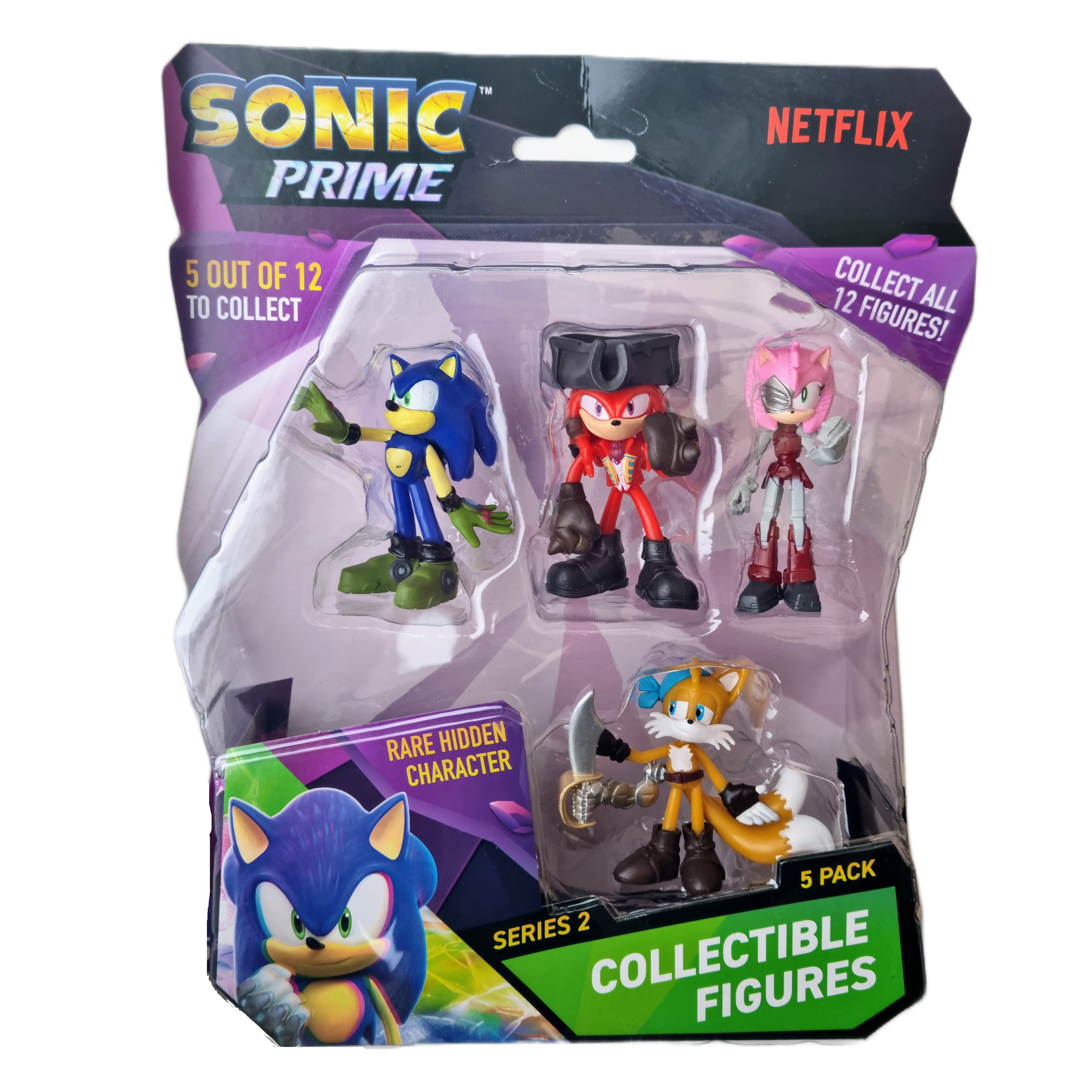 Sonic Prime Series 2 – 5-Pack Action Figure Set with 1 Hidden Rare Cha ...