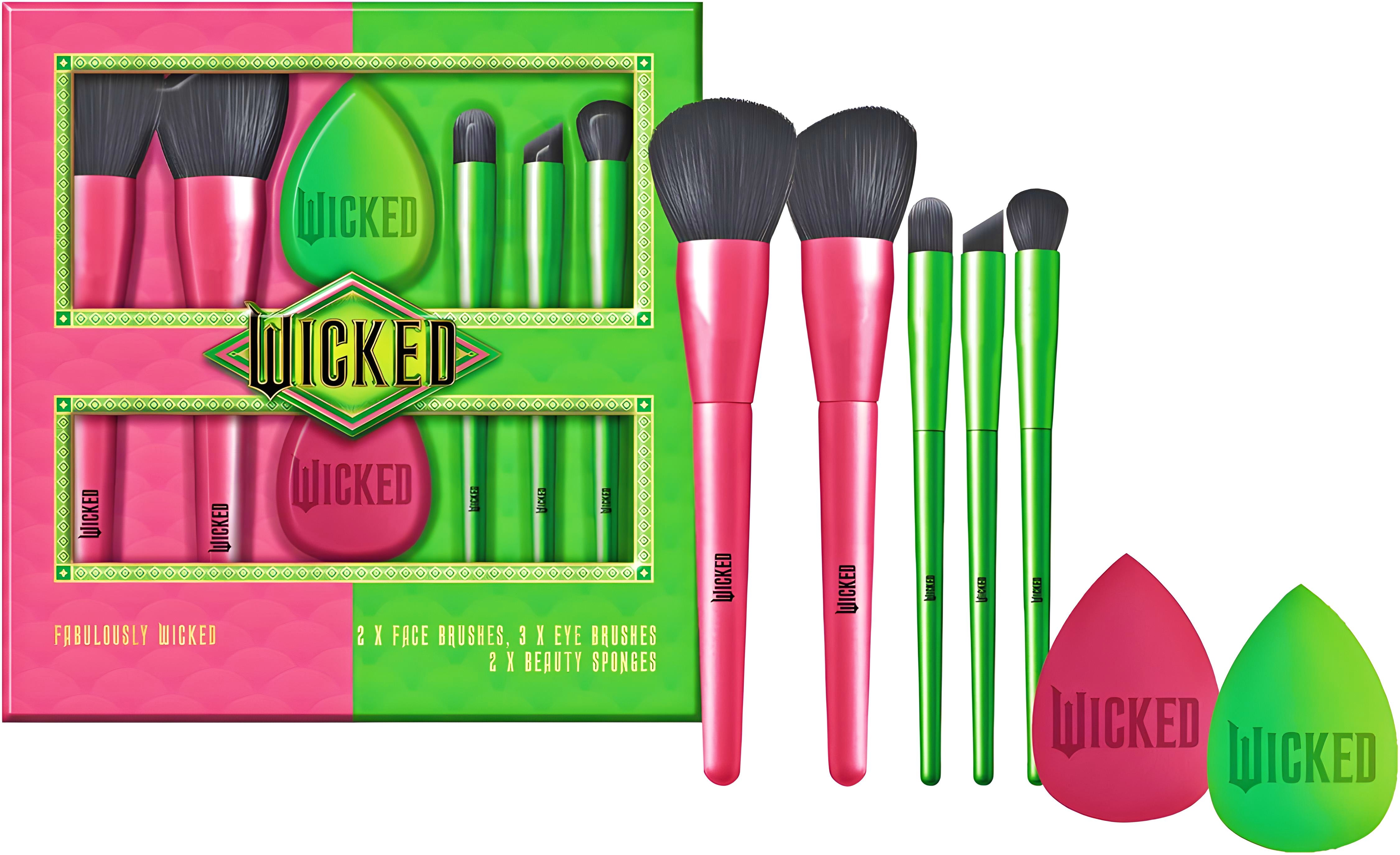 Official WICKED Makeup Brush & Set – 7 Piece Collection | Well Made Gifts